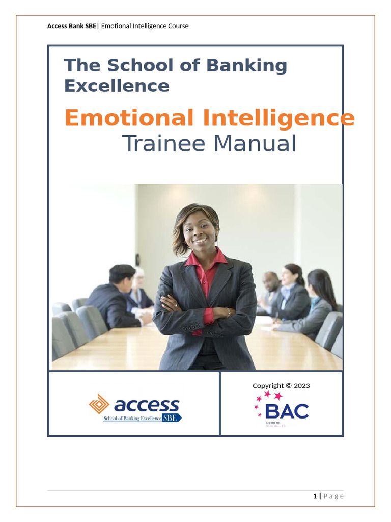 Emotional Intelligence in The Work Place | PDF | Intelligence ...