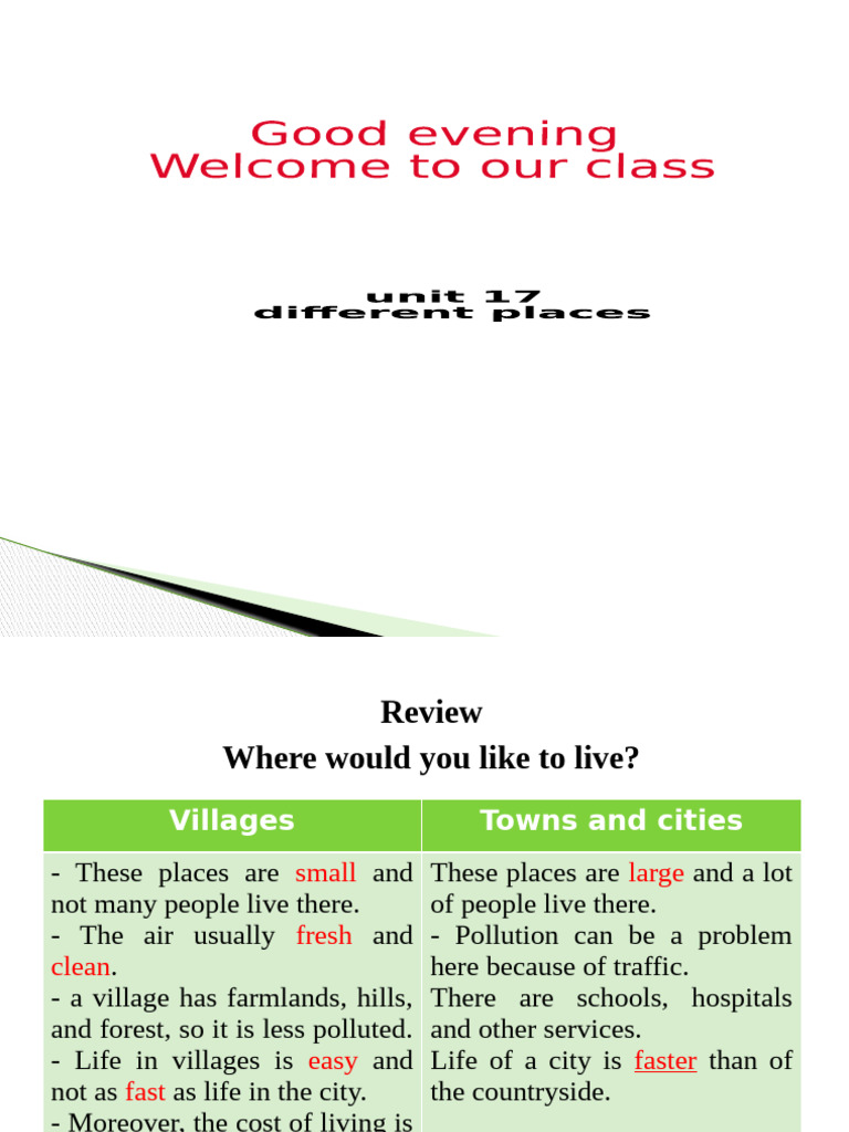 Different Places | PDF
