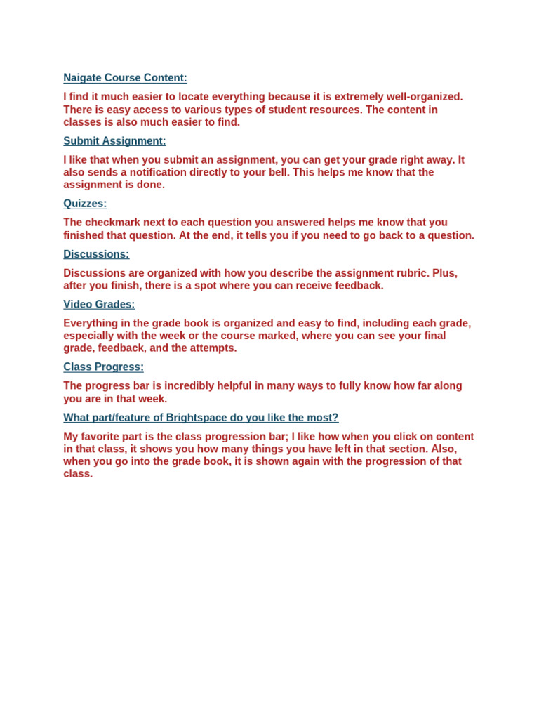 Getting Familiar With Brightspace | PDF