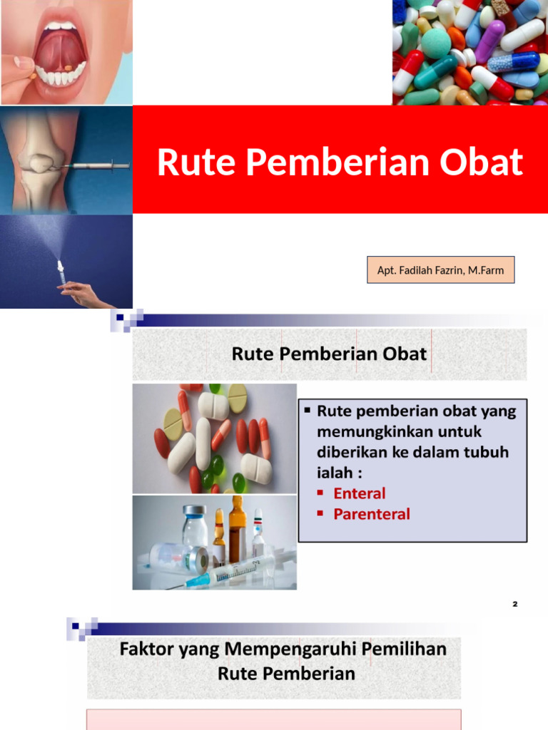 Te Pemberian Obat | PDF