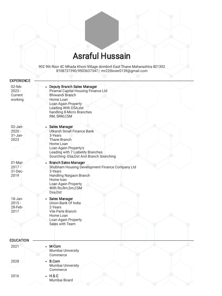 Resume Updated CV 1 | PDF
