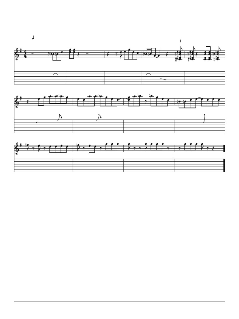Beginner Guitar Tab: Jump Solo #1 | PDF