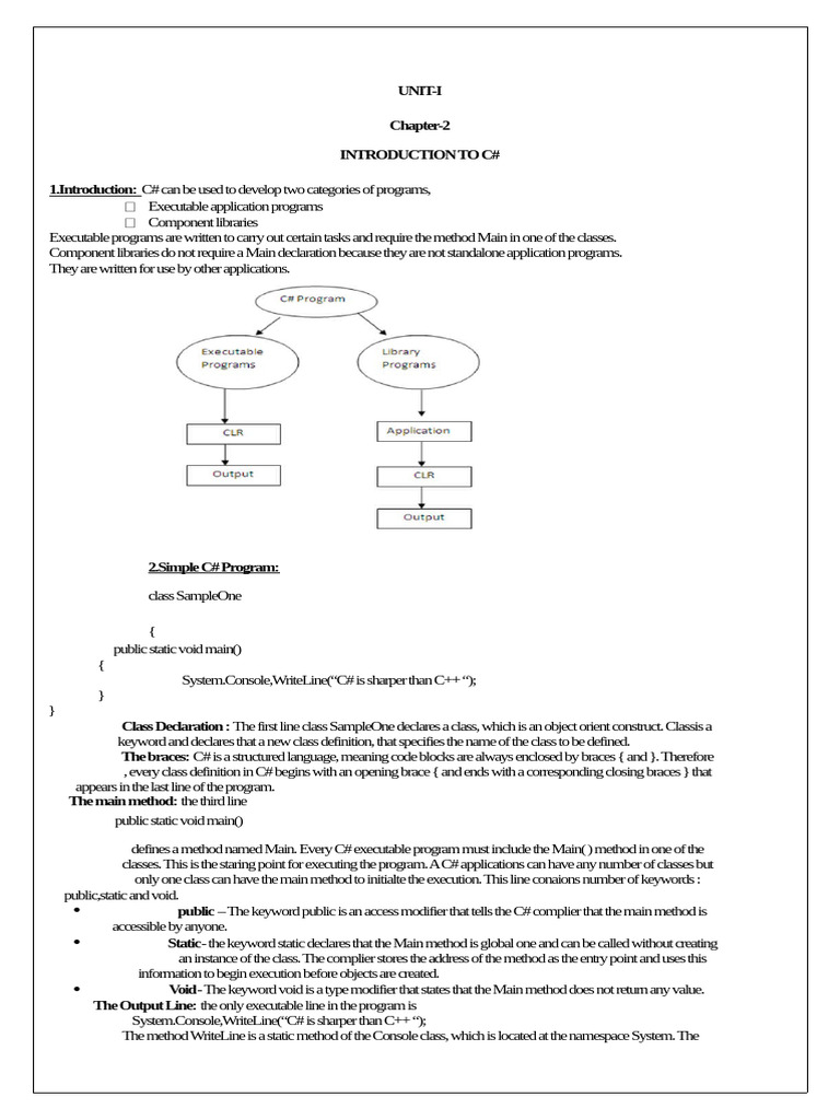 C# notes | PDF | Data Type | Parameter (Computer Programming)