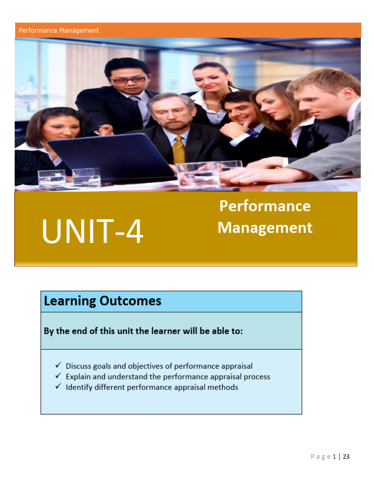 Performance Management and Appraisal Guide | PDF | Performance ...