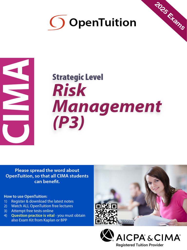 CIMA P3 Risk Management Study Guide | PDF | Risk | Scenario Planning