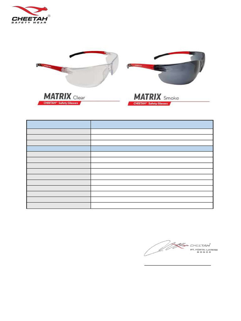 Product Sheet MATRIX | PDF
