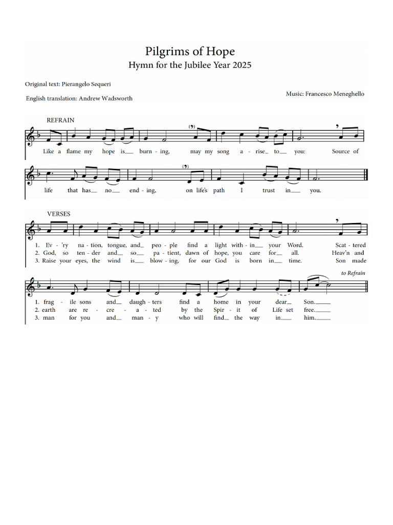Pilgrims of Hope | PDF