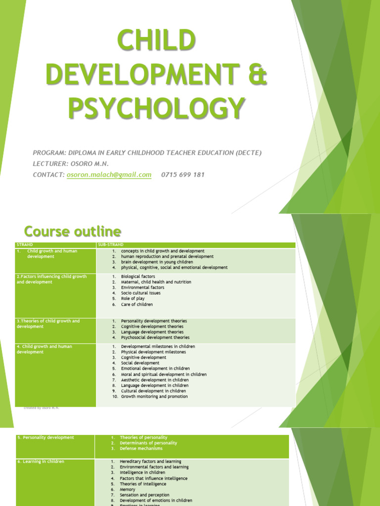 Early Childhood Development Diploma Guide | PDF | Reproductive System ...