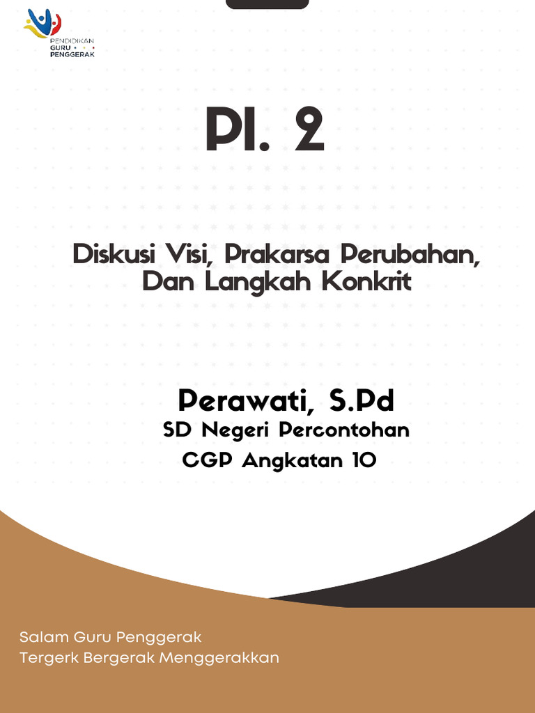 Visi, Prakarsa Perubahan, Dan Langkah Konkrit | PDF