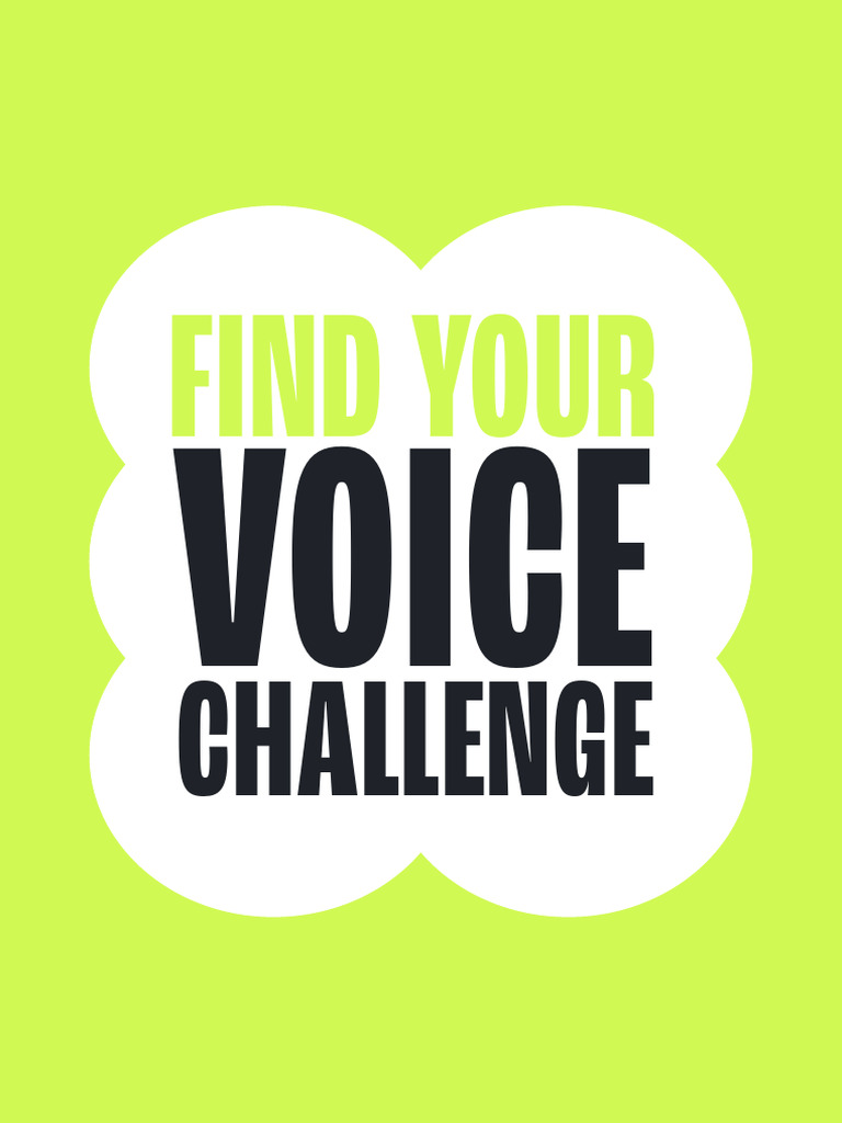 Find Your Voice Challenge Overview | PDF