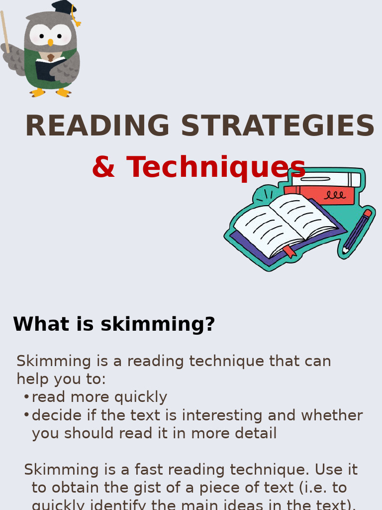 Effective Reading Strategies Explained | PDF | Speed Reading | Reading ...