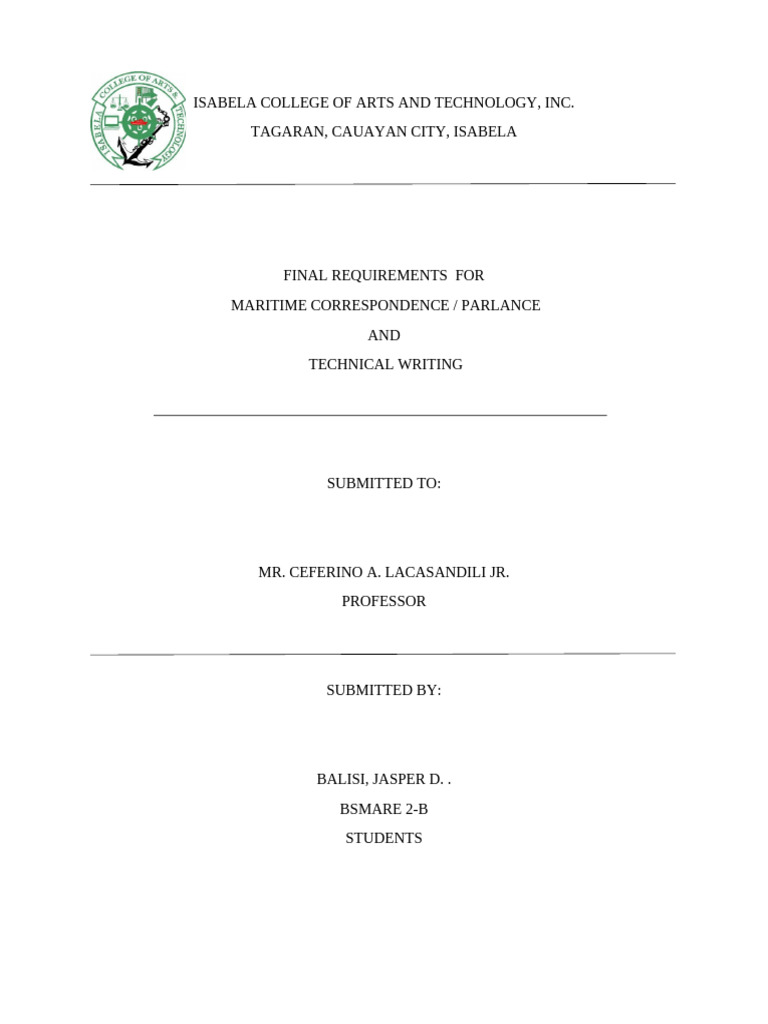 Balisi Marcorp Done | PDF