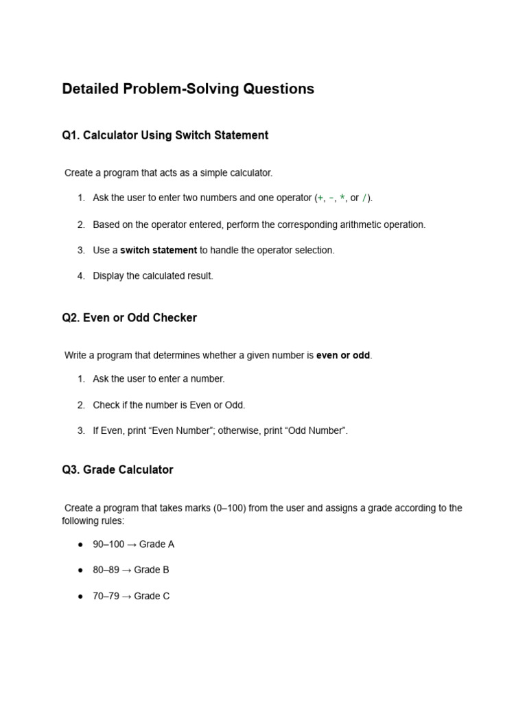 Detailed Problem-Solving Questions | PDF | Number Theory | Arithmetic