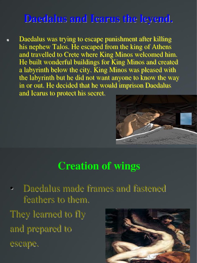 Daedalus and Icarus The Leyend | PDF