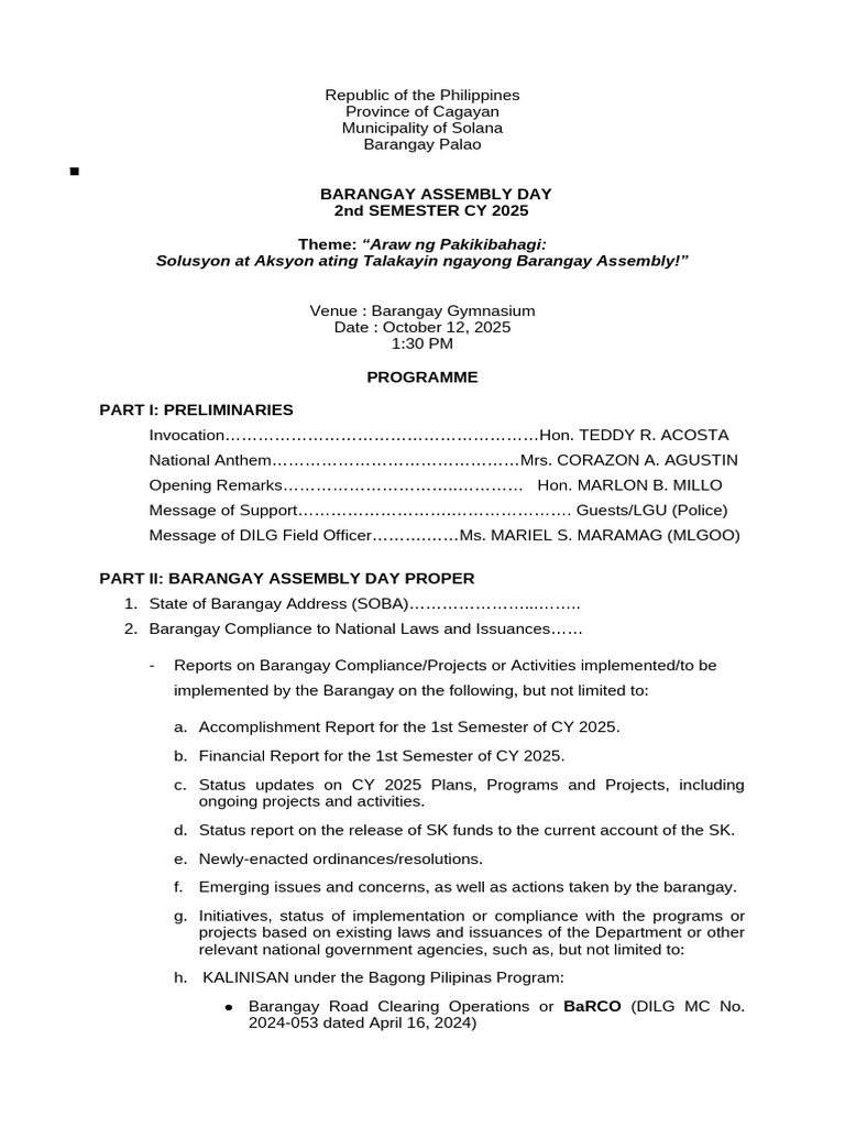Annex A - Programme Template | PDF