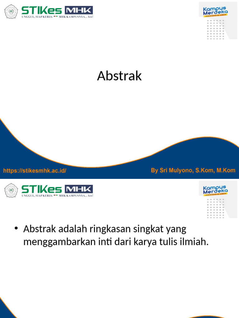 Membuat Abstrak | PDF