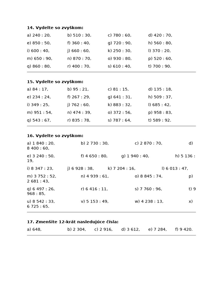 Deleni e | PDF