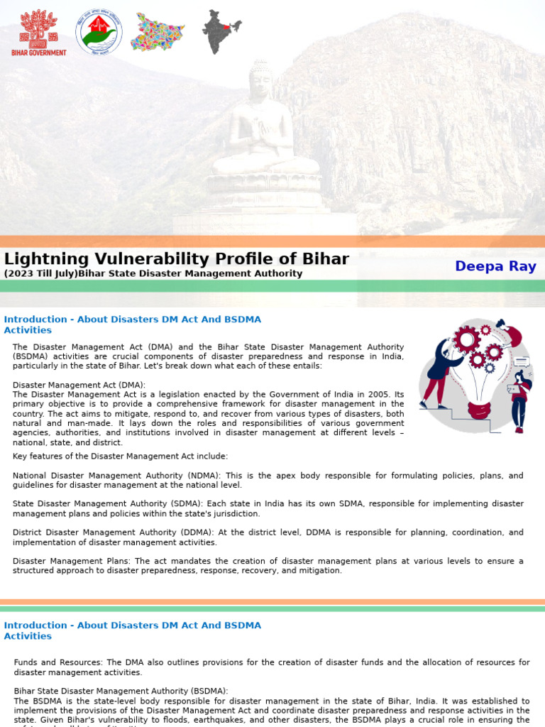 Lightning Vulnerability Profile of Bihar | PDF | Emergency Management ...