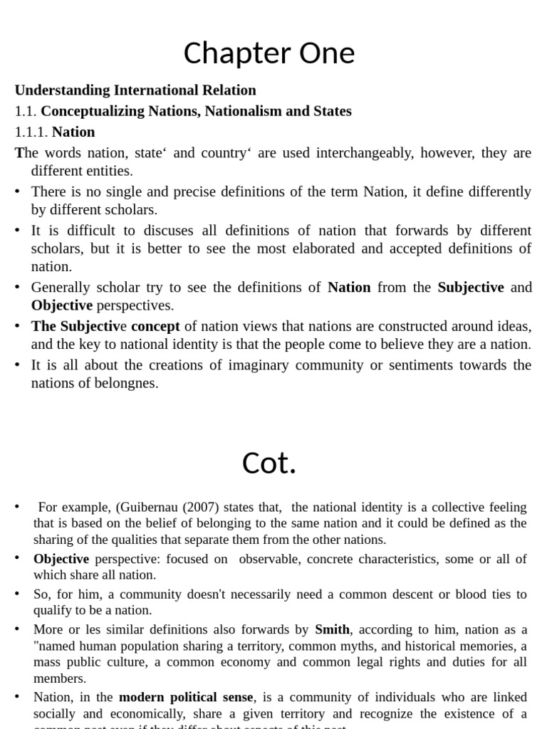 Understanding Nations and Nationalism | PDF | Nation | State (Polity)