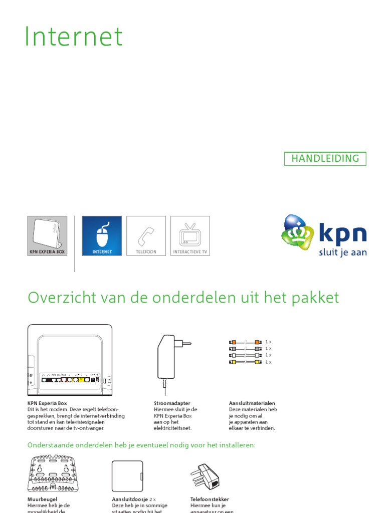 KPN Internet Adsl-Vdsl Tg789 Handleiding - 2 Webversie | PDF