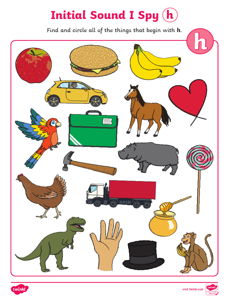 T TP 2662758 Initial Sounds I Spy Activity Letter H Ver 1 | PDF