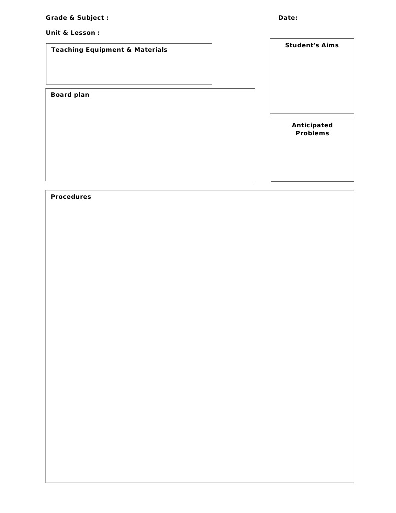 Lesson Plan Template for Educators | PDF