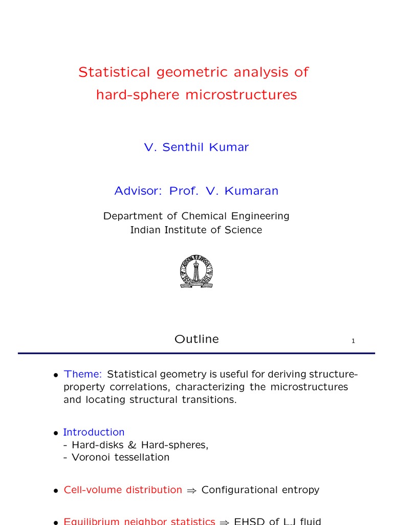 Statistical Geometric Analysis of Hard-Sphere Microstructures | PDF | Entropy | Crystal Structure