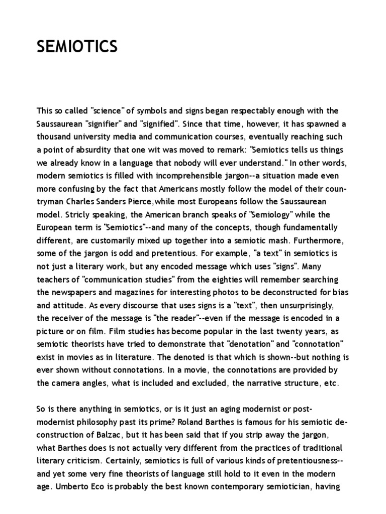 Semiotics and Semiotic Analysis | PDF | Semiotics | Epistemology