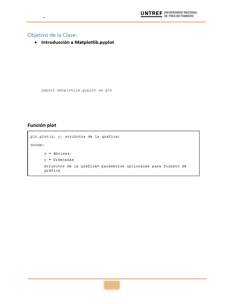 Gráficas en Python con Matplotlib | PDF | Python (lenguaje de programación)