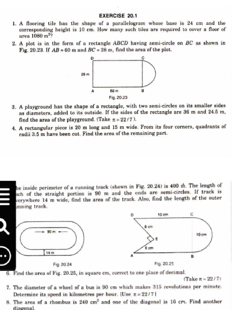 RD Sharma Class 8 (Mensuration I) | PDF