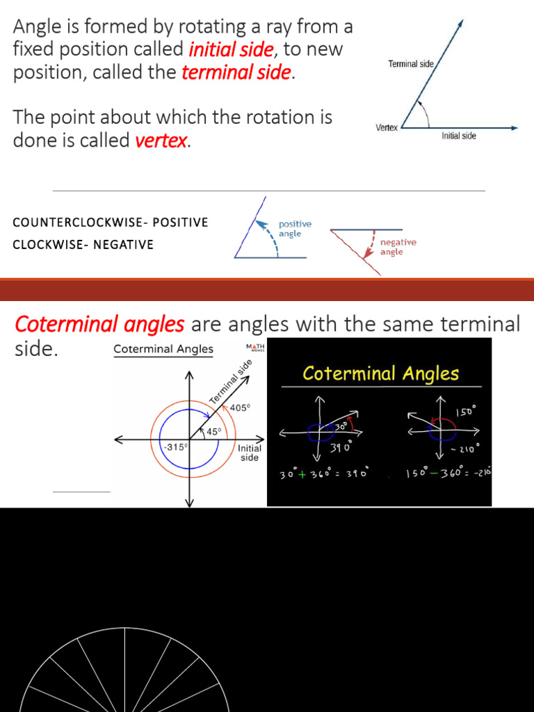 Understanding Angles and Reference Angles | PDF