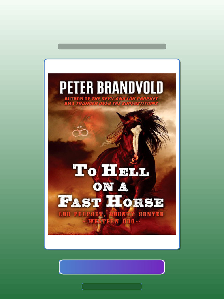 Exam Prep Lou Prophet 1213 Double To Hell On Fast Horse Peter Brandvold ...