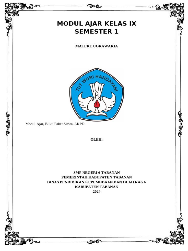 Modul Ajar Ugrawakia Kelas IX SMP | PDF
