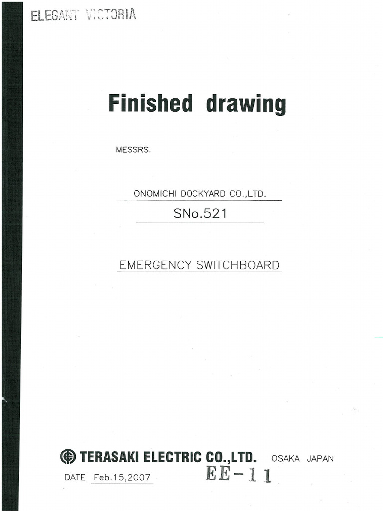EE-11 Emergency Swithcboard | PDF