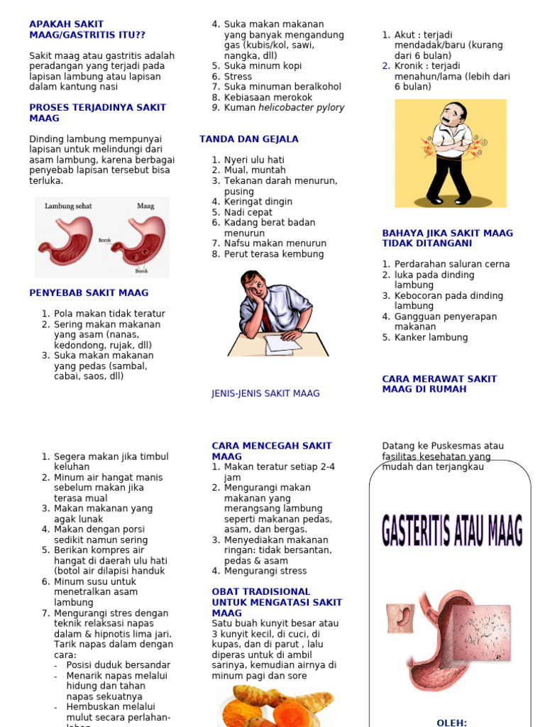 Penyebab dan Gejala Sakit Maag | PDF