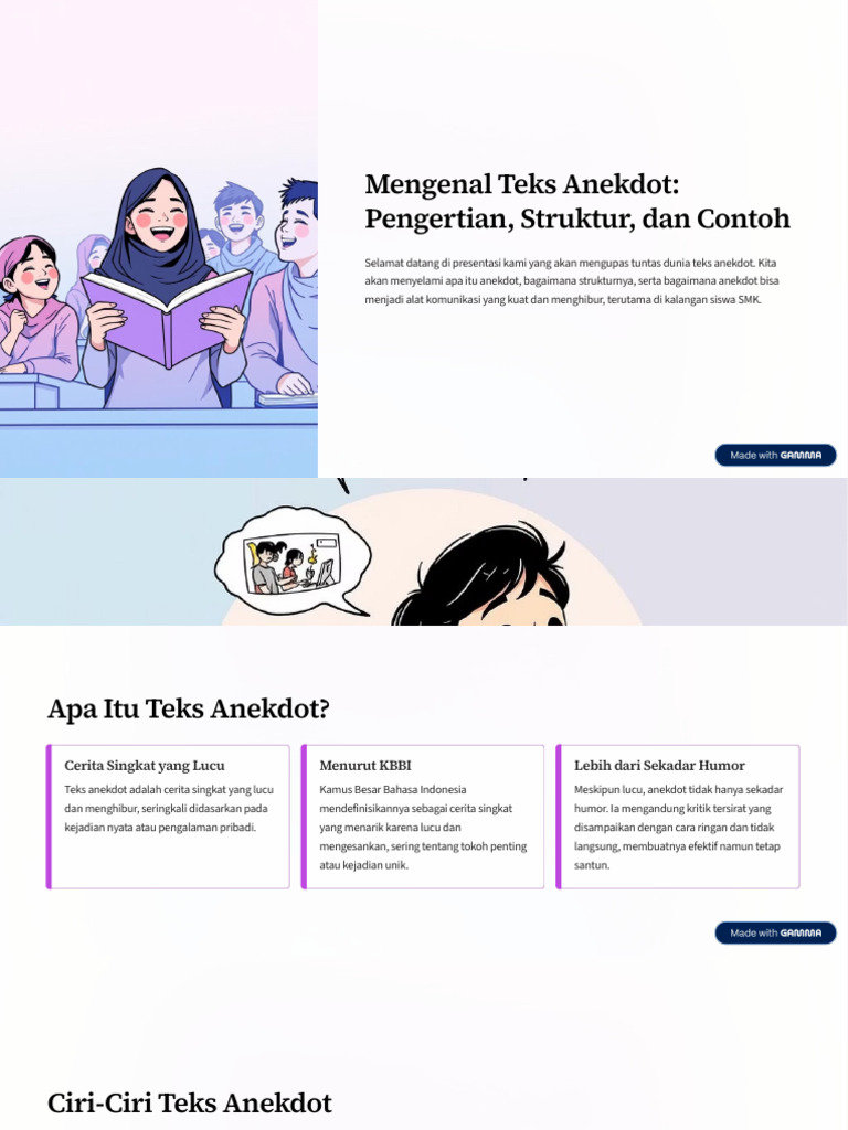 Fungsi dan Struktur Teks Anekdot | PDF