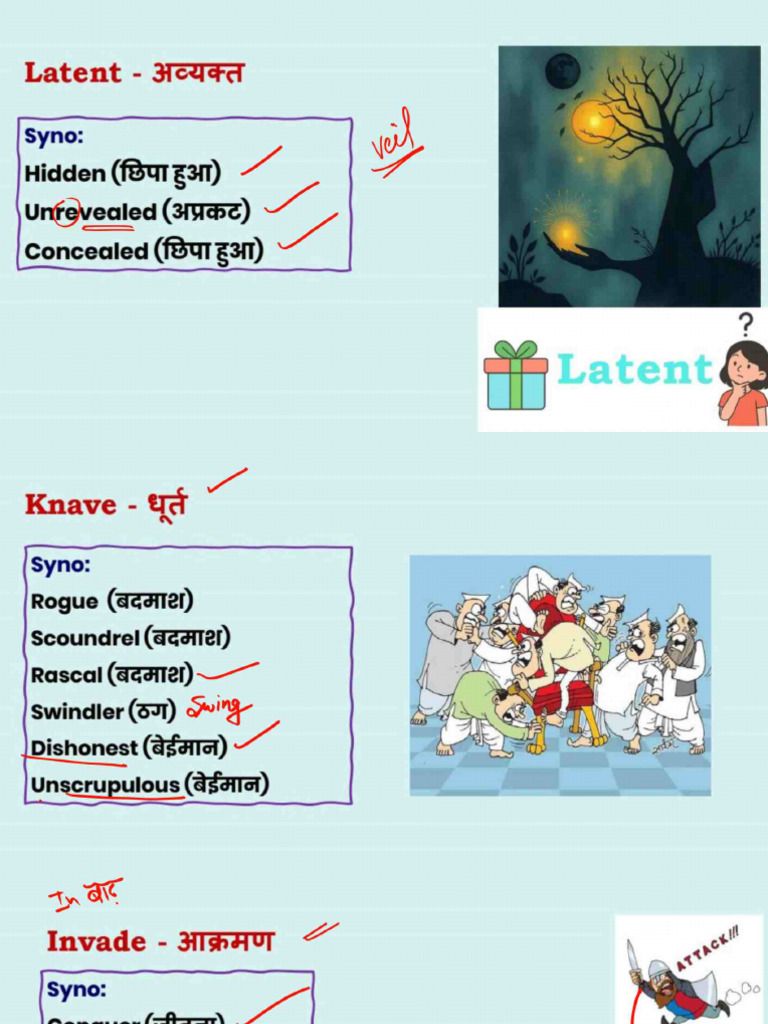 017) English by Vipin Sir Synonyms and Antonyms 10 | PDF
