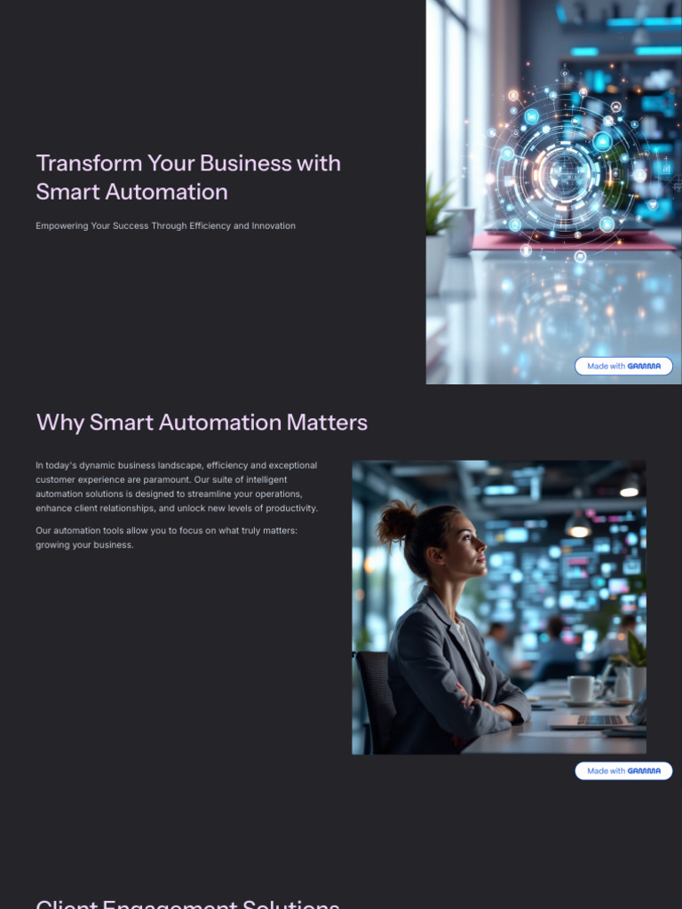 Transform Your Business With Smart Automation | PDF | Automation ...