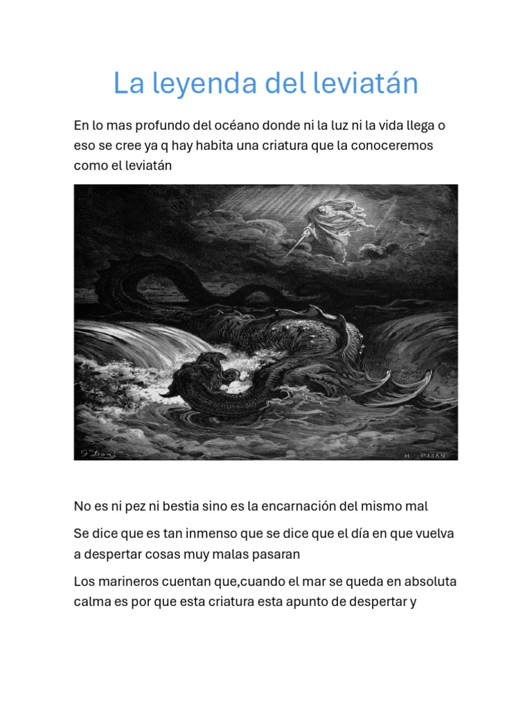 La leyenda del leviatán marino | PDF