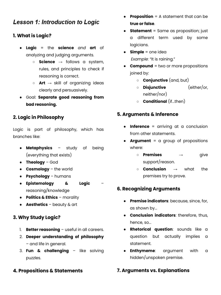 Notes On Business Logic Pdf Logic Argument