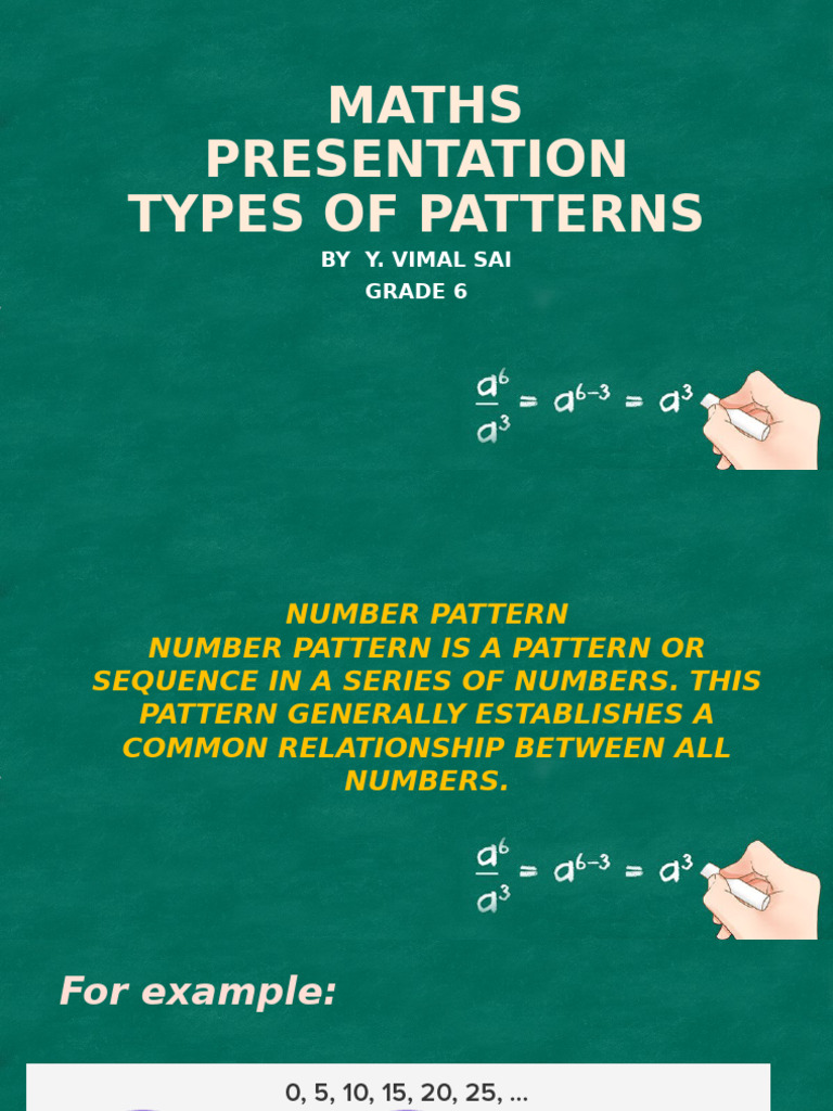 Nis Math PPT On Patterns | PDF