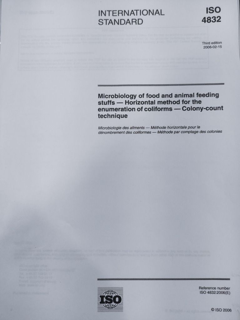 Enumeration of Coliform | PDF
