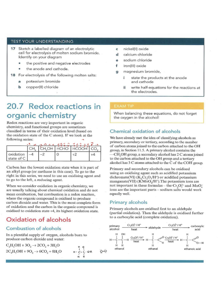 Redox in Organic Chemistry | PDF