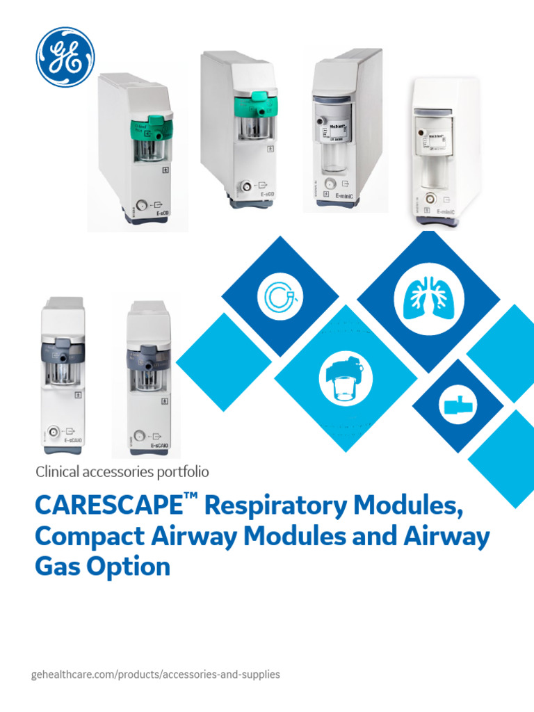GE Respiratory Monitoring Accessories Guide | PDF | Filtration ...