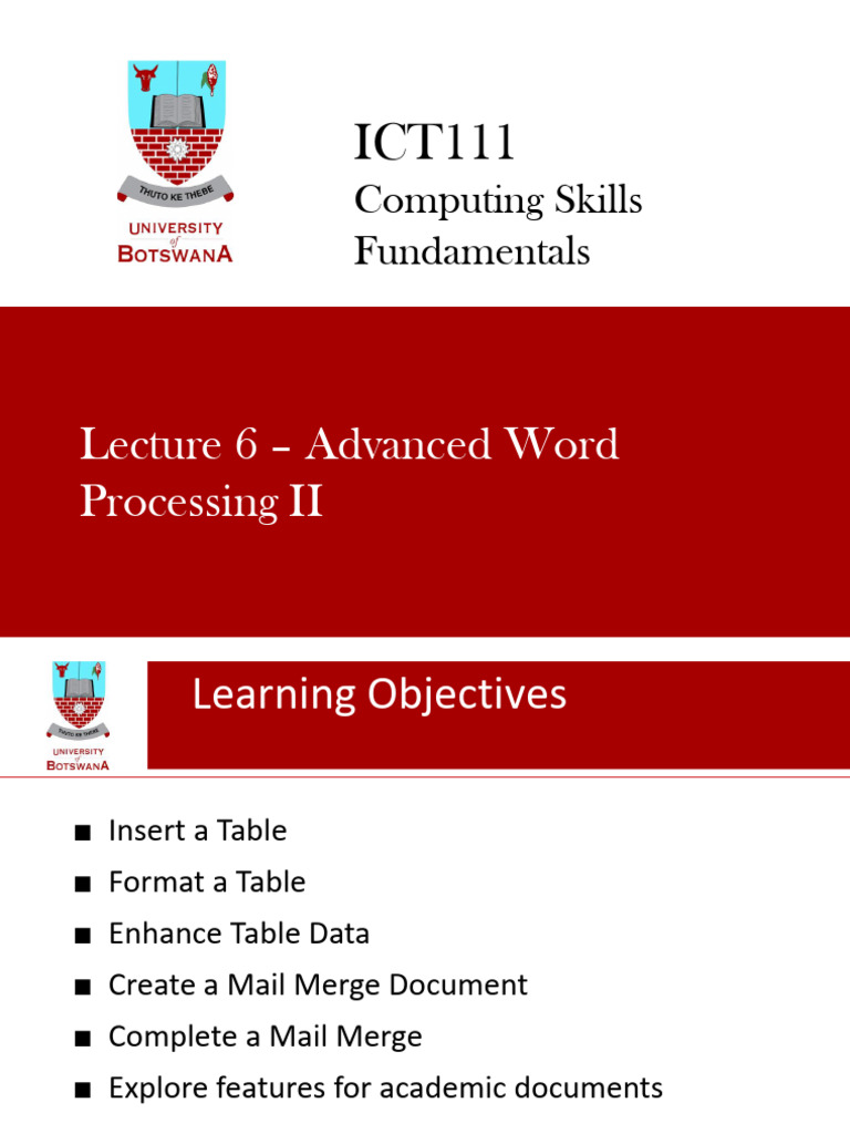 Lecture 5 - Introduction To Word Processing II | PDF | Note (Typography ...
