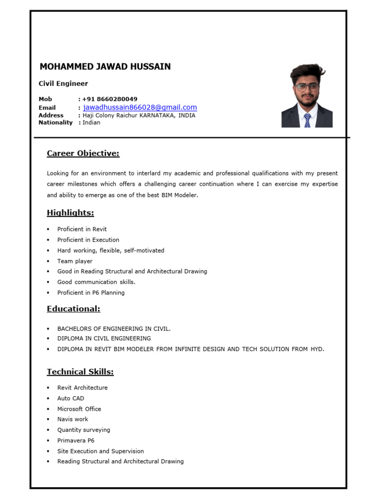 Jawad CV Final | PDF