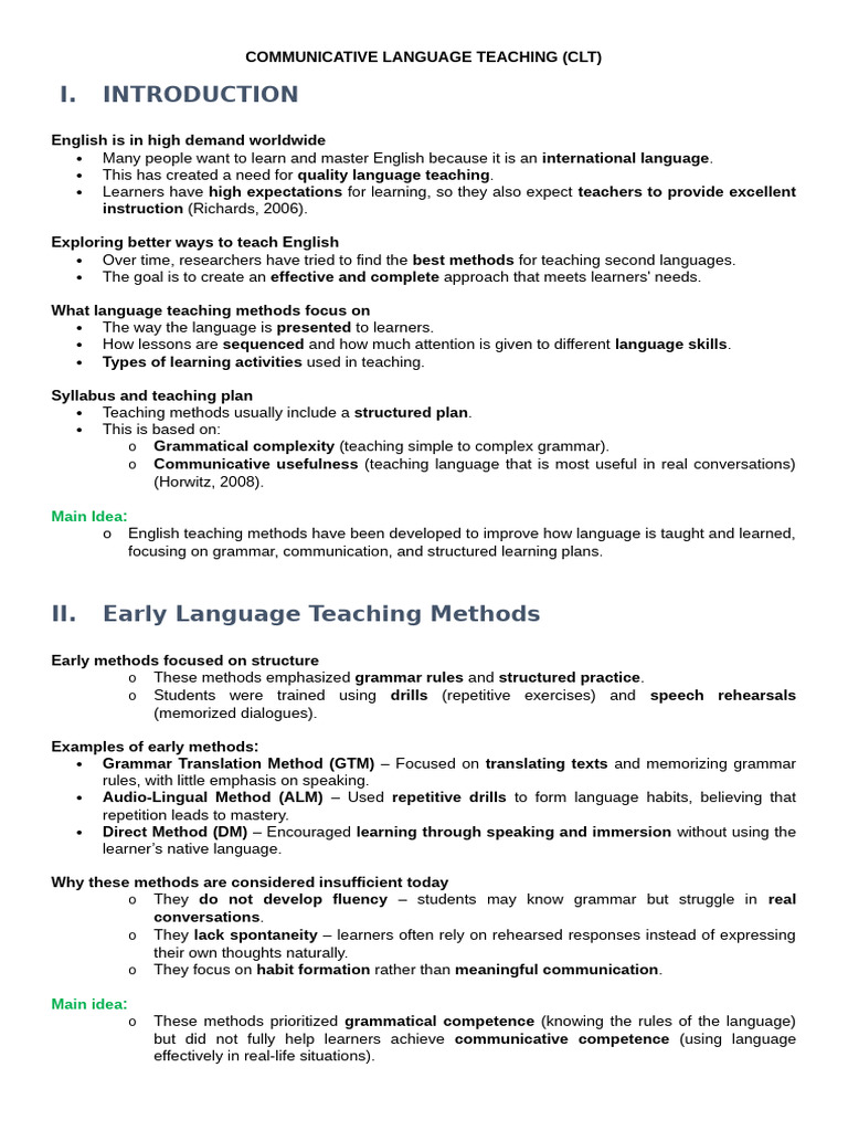 Understanding Communicative Language Teaching | PDF | Language ...