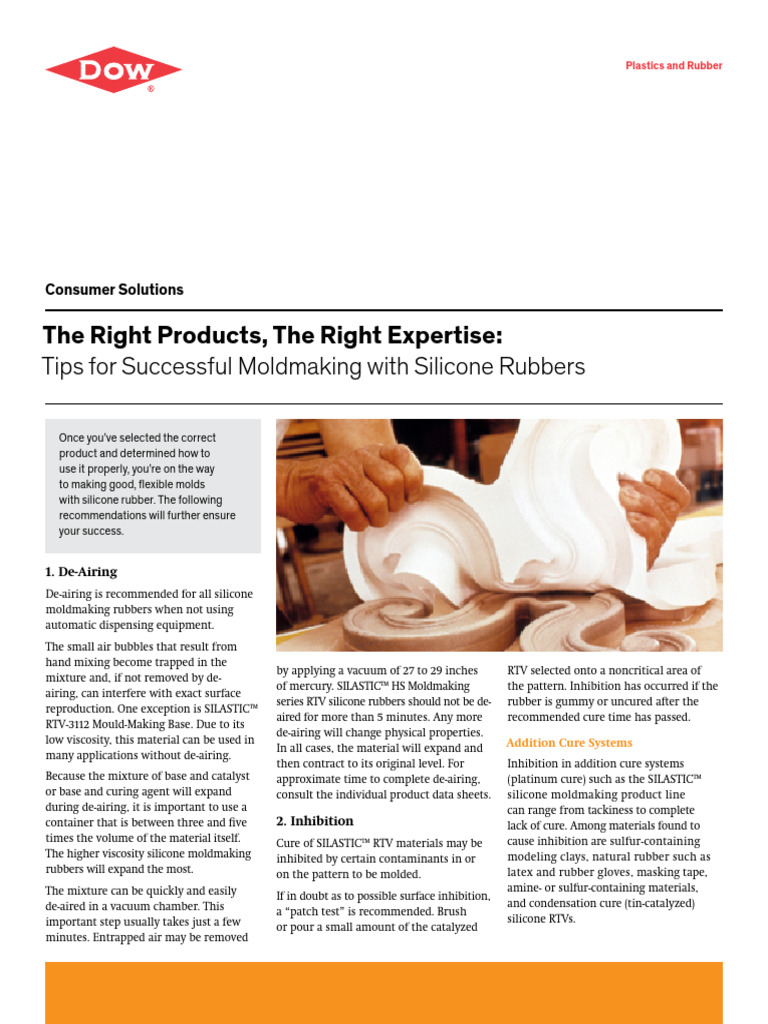 95 988 01 Tips For Successful Moldmaking Silicone Rubbers | PDF ...