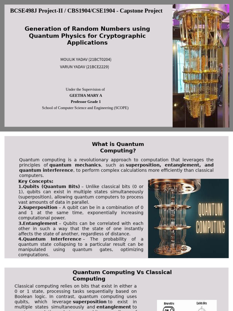 21BCE2229 Presentation | PDF | Quantum Computing | Quantum Entanglement