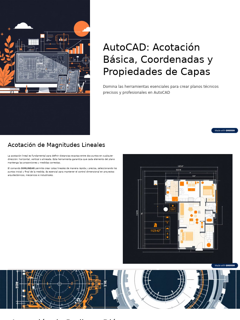 Acotación y Capas en AutoCAD | PDF | Color | Cad automático